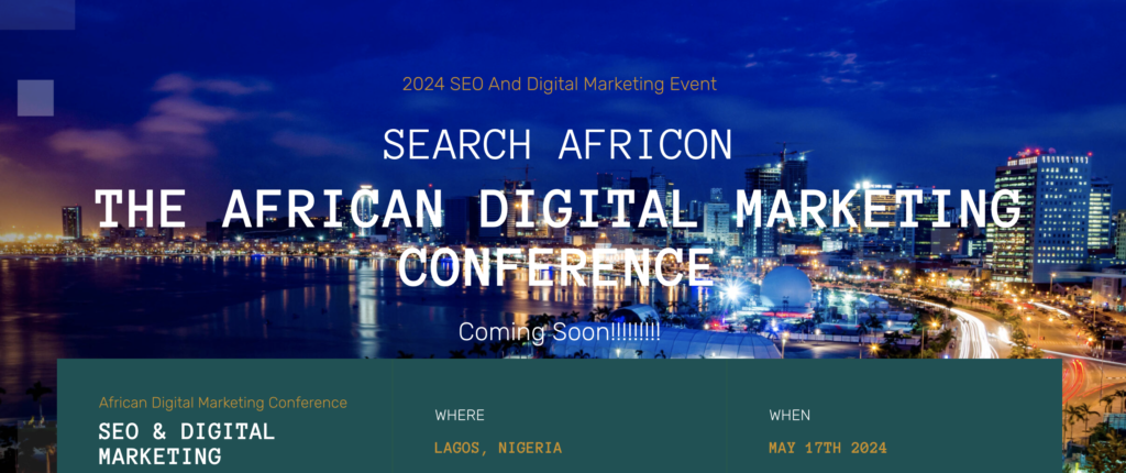 The African SEO and Digital Marketing Event - Search AfriCon